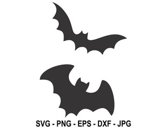 Bat Wing Silhouette SVG, Svg, Dxf, Cricut, Silhouette Cut File, Instant ...