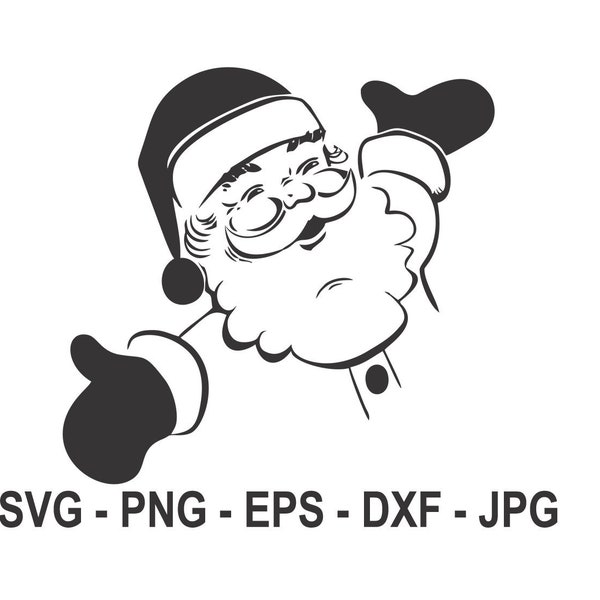 Santa Claus Svg - Etsy