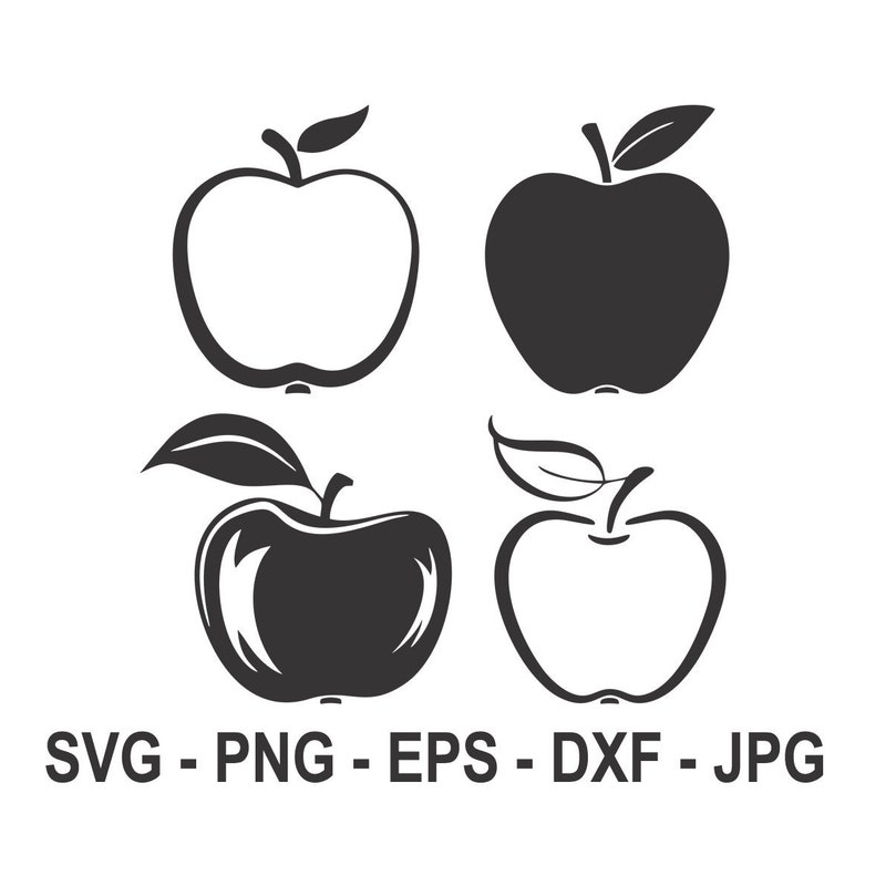Apple Svg - Etsy