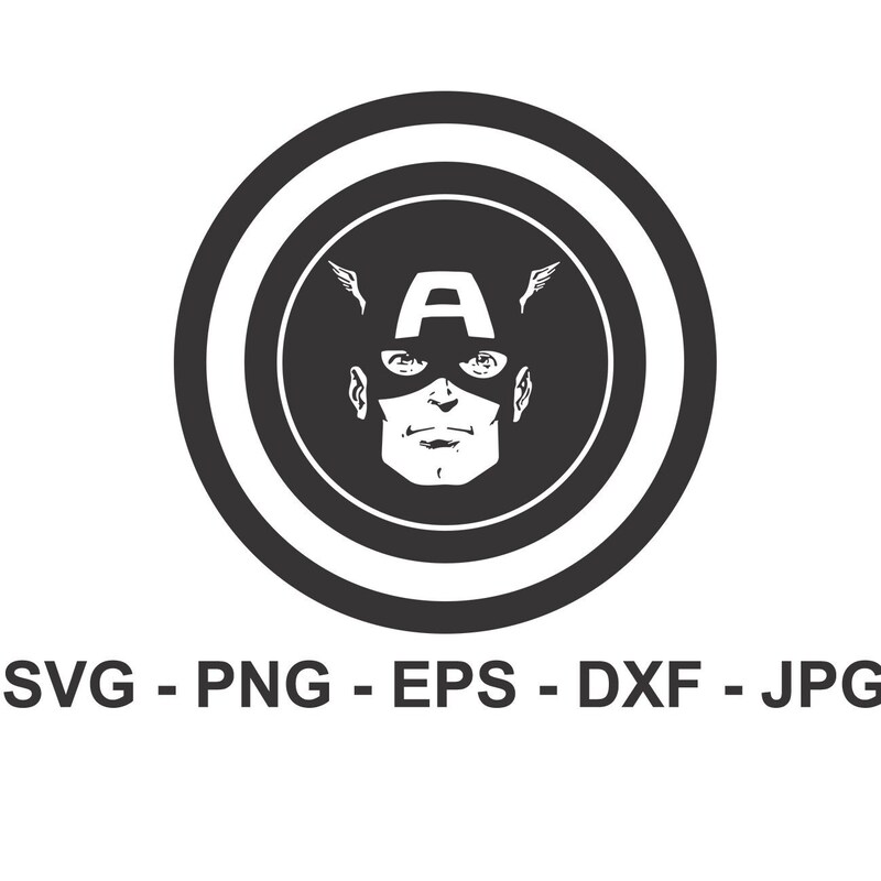 Captain America Svg - Etsy