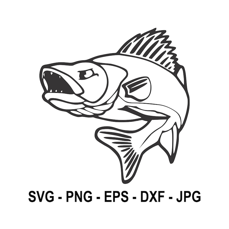 Walleye Dxf - Etsy
