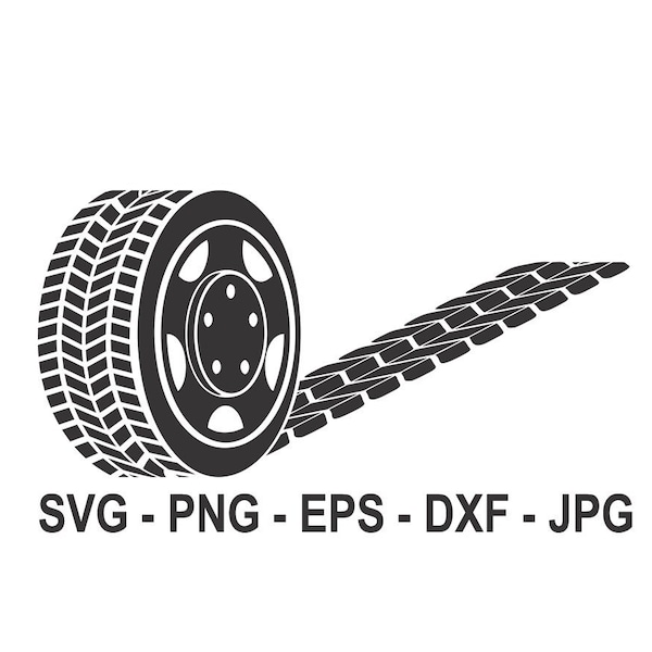 Tire Track Svg - Etsy