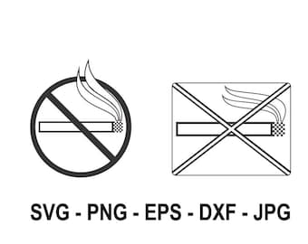 No Smoking Svg - Etsy