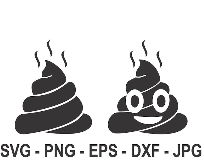 Poop SVG, Poop Icon Svg, Poop Clipart, Smiling Poop, Smiling Poop Svg ...