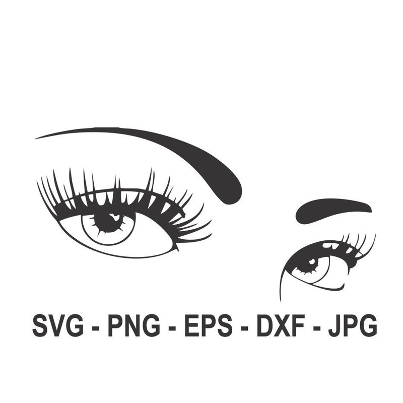 Lashes Svg - Etsy