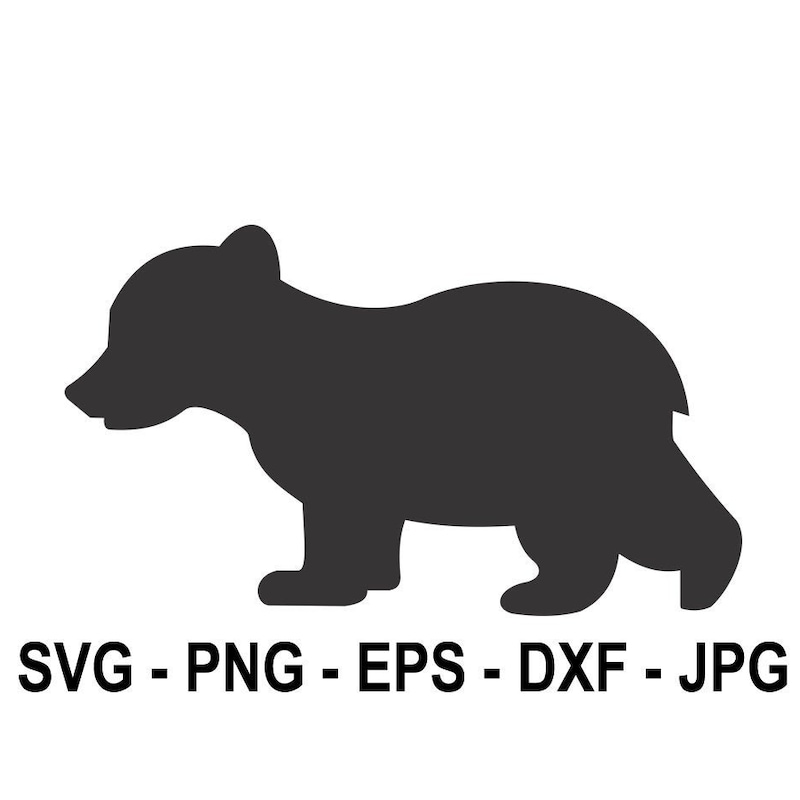 Bear Cub Svg - Etsy