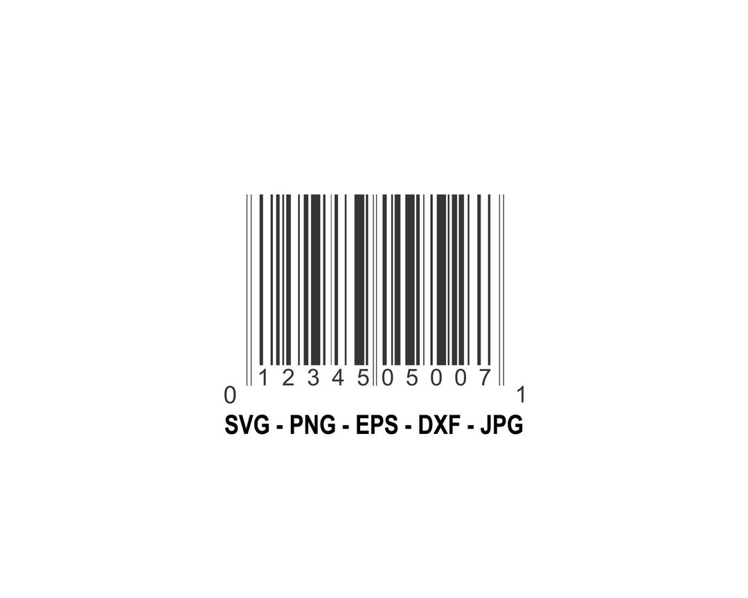 Barcode Svg,bar Code Svg,barcode Silhouette,instant Download,svg, PNG, EPS, Dxf, Jpg Digital ...