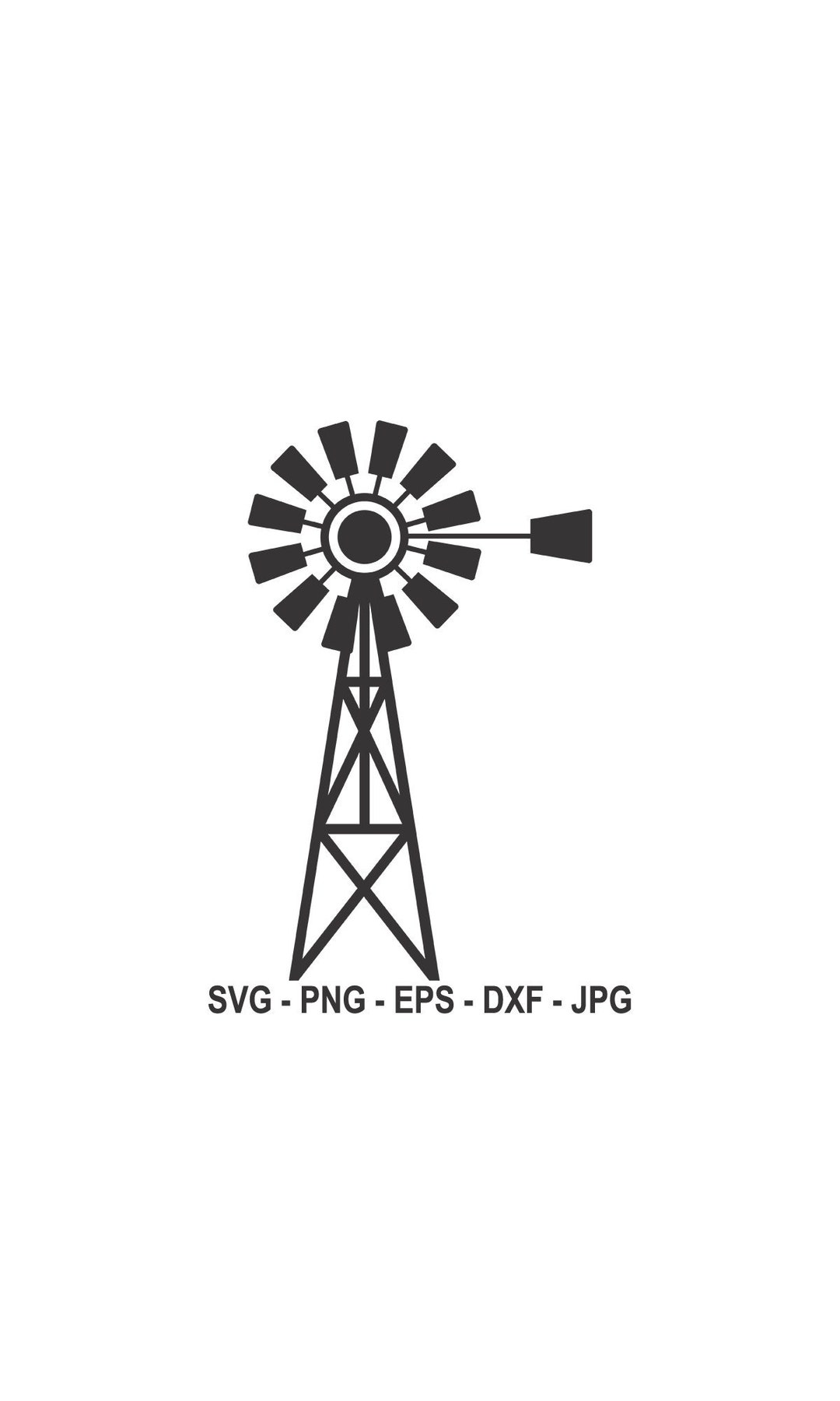 Windmill Svg,farm Windmill,ranch Wind Energy Svg,instant Download,svg ...