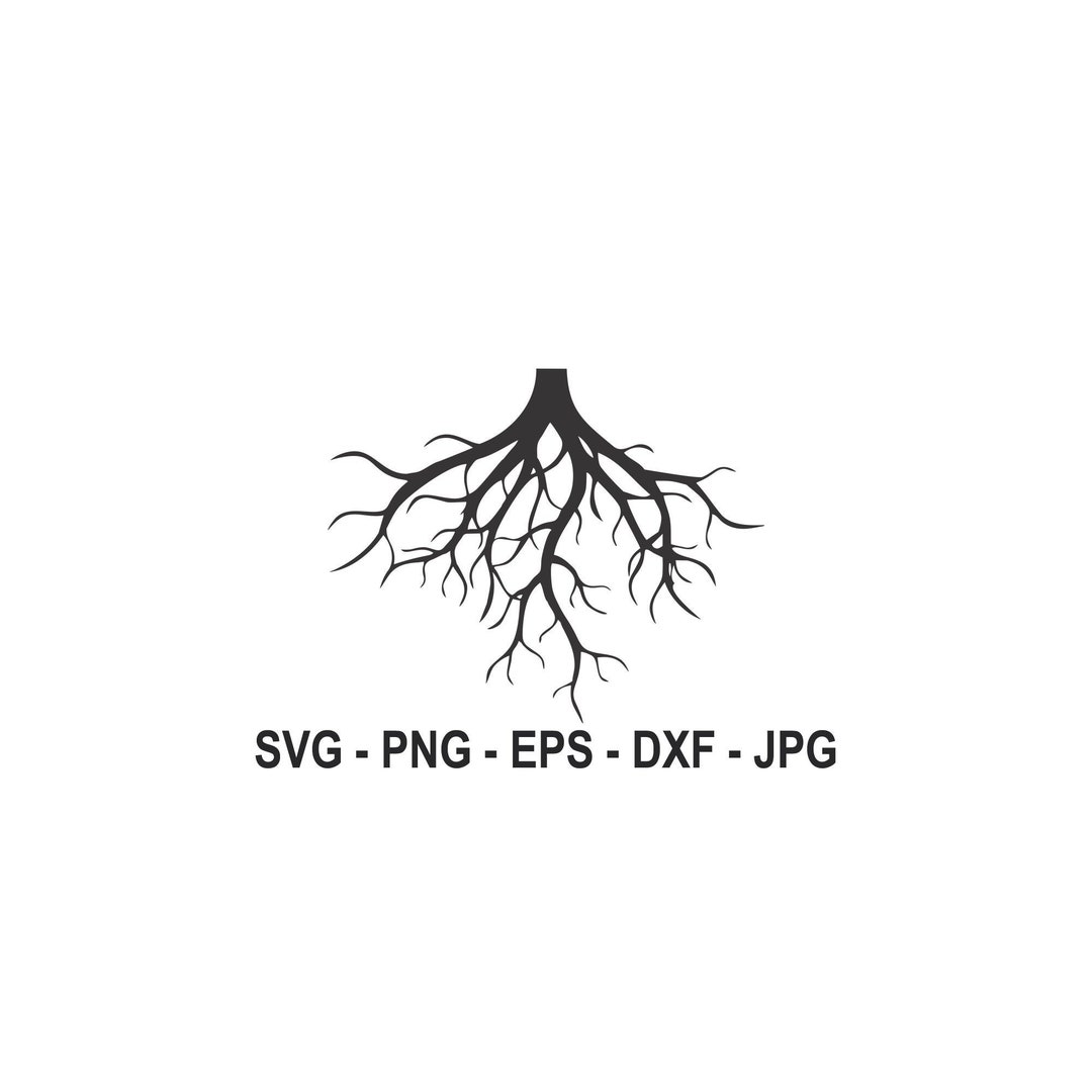 Root Svg,roots Cricut,instant Download,svg, PNG, EPS, Dxf, Jpg Digital ...