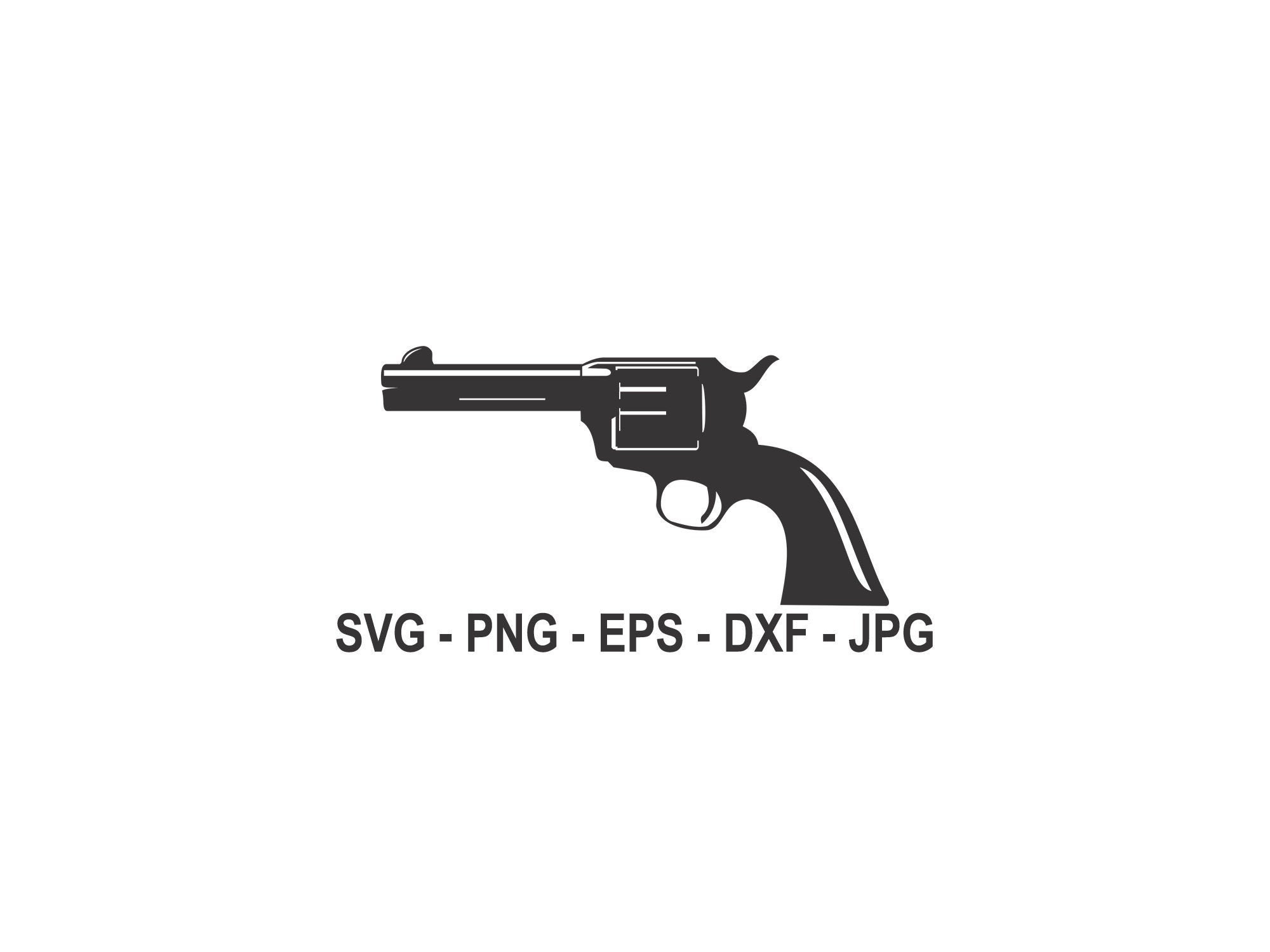 Revolver Svghandgun Svggun Svgpistol Svgcolt Svginstant - Etsy