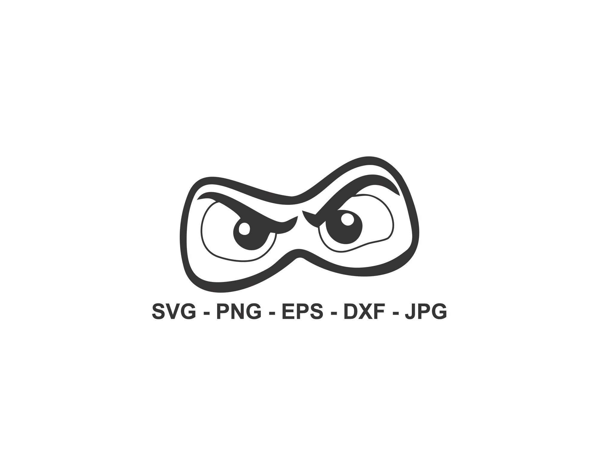 Angry Eyes Svg,angry Face Svg,instant Download,svg, PNG, EPS, Dxf, Jpg ...