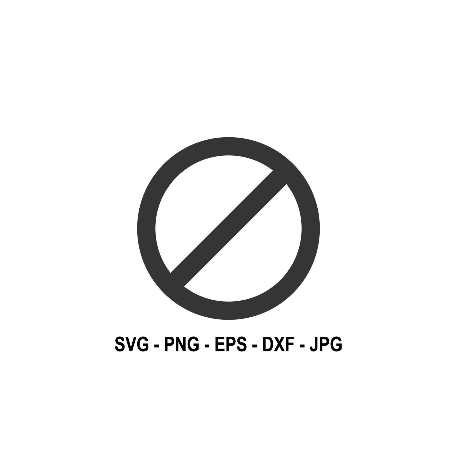 No Sign Svg,restricted Symbol Svg,instant,dark Silhouette,instant ...
