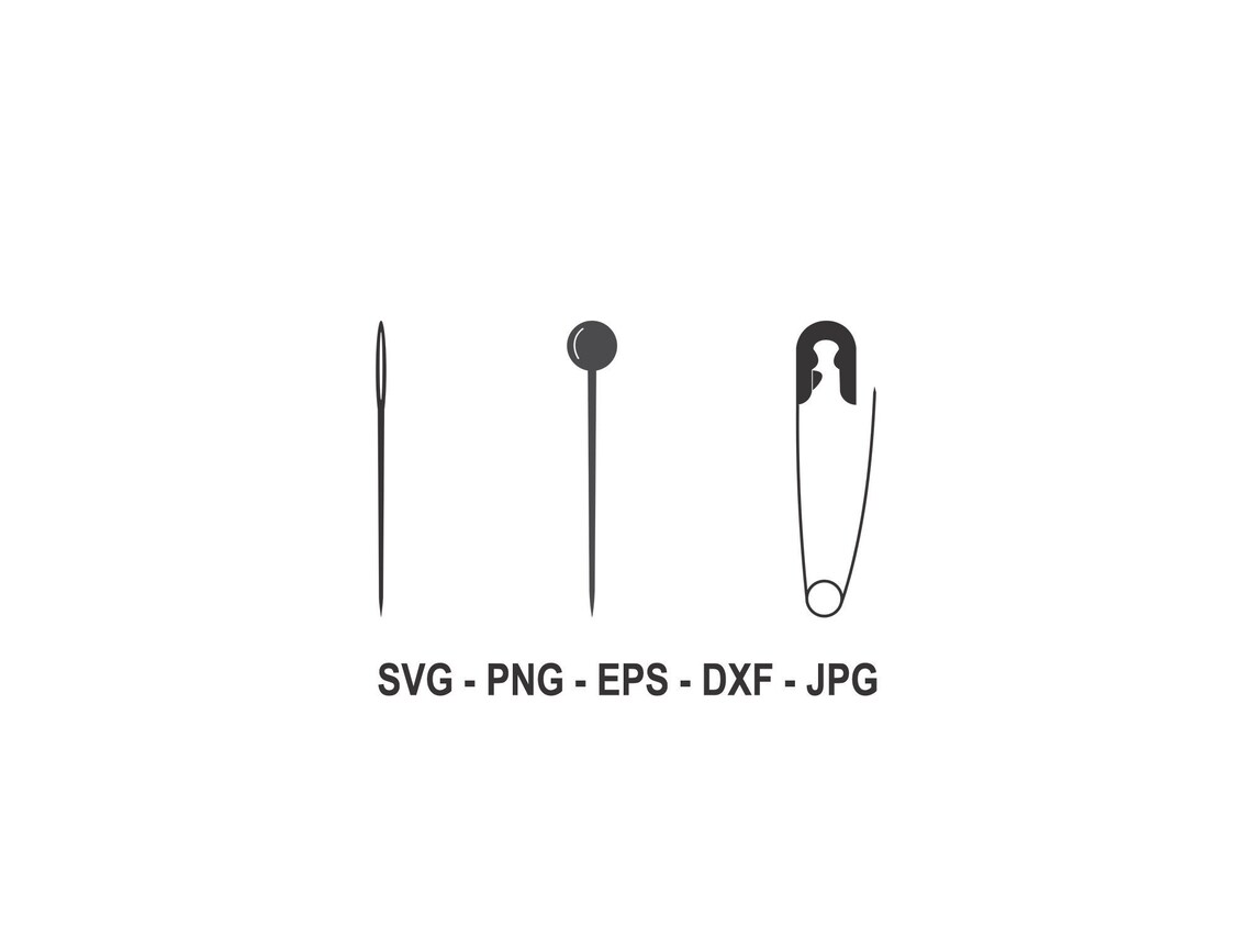Needle Svgpins Svgpinnacles Svgsafety Pin Svginstant - Etsy