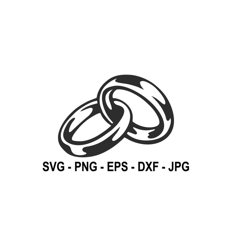 Wedding Ring Svg - Etsy