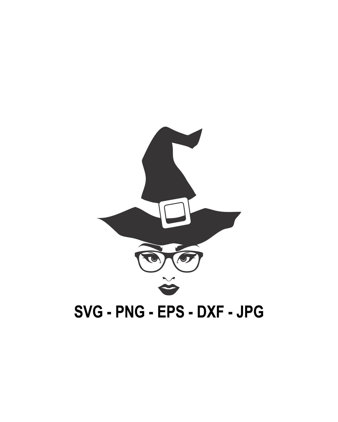 Witch Face Svg,witch Svg,instant Download,svg, PNG, EPS, Dxf, Jpg ...