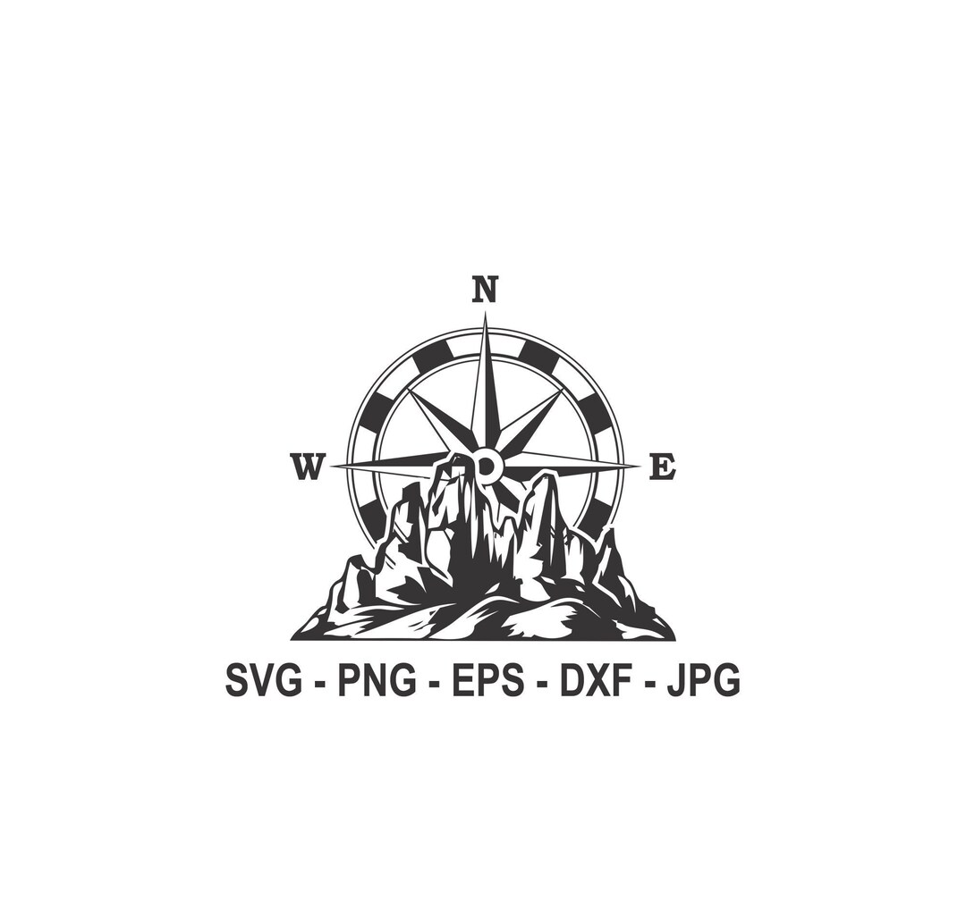 Camper Svg,compass Svg,mountain Svg,silhouette,instant Download,svg ...