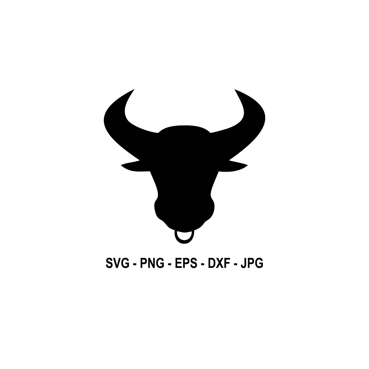 Bison Headbuffalo Headinstant Downloadsvg PNG EPS Dxf | Etsy