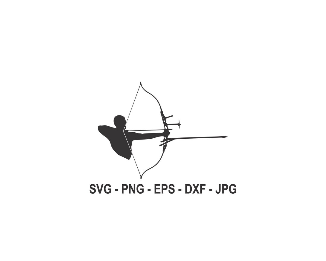 Archer Svg,male Archer Svg,instant Download,svg, PNG, EPS, Dxf, Jpg ...