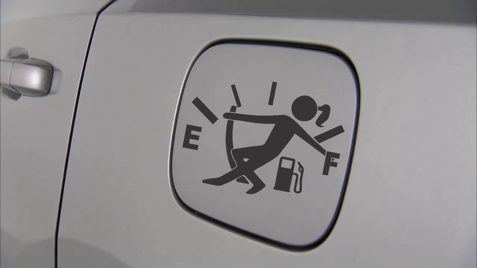 Empty Full Funny Car Decal Gasoline Race Car Gas Full Gas - Etsy