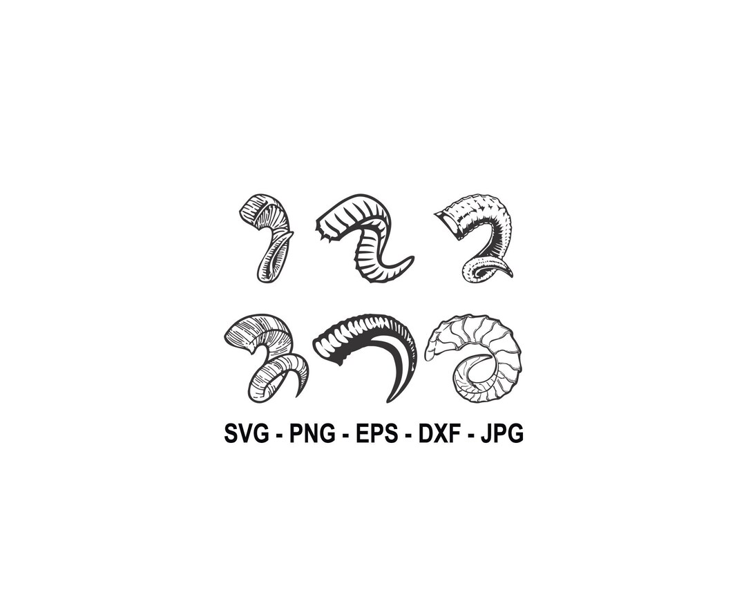 Ram Horn Svg,ram Svg,ram Horn Bundle Svg,animal Svg,instant Download ...