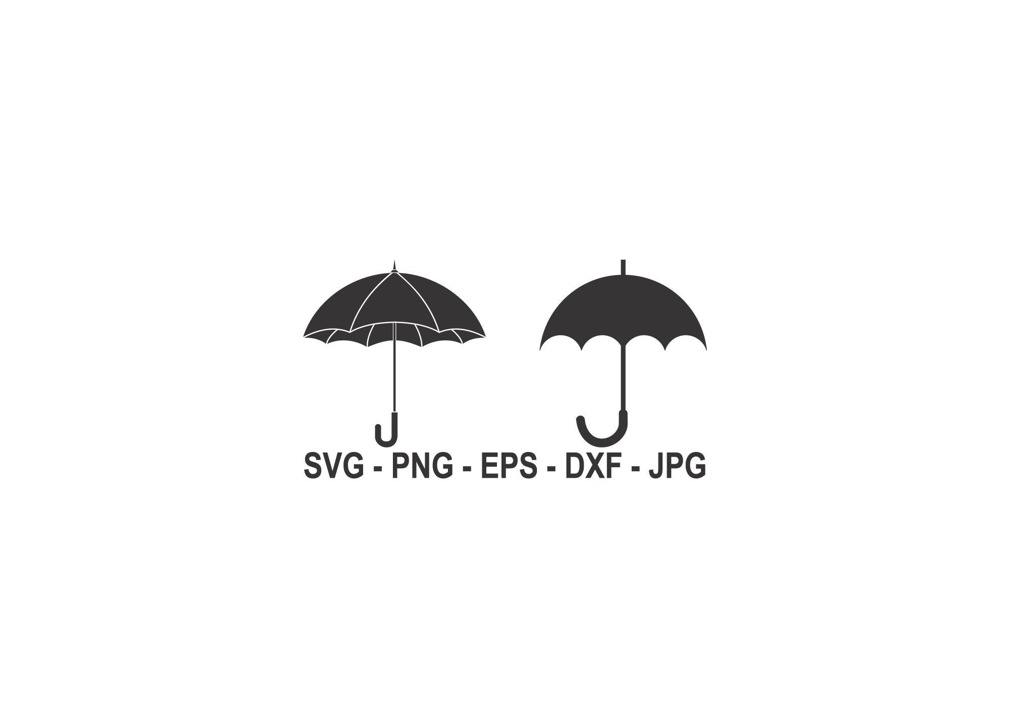 Umbrella Svg,umbrella Silhouette,instant,dark Silhouette,instant ...