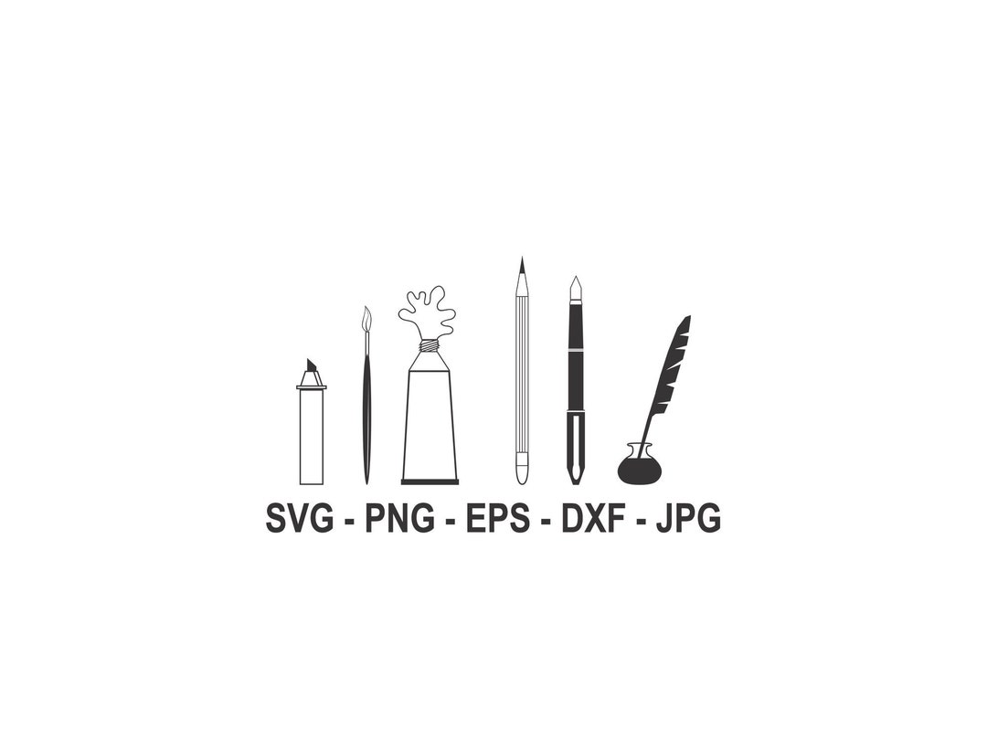 Artist Tools Svg,artist Tools Bundle Svg,instant Download,svg, PNG, EPS ...