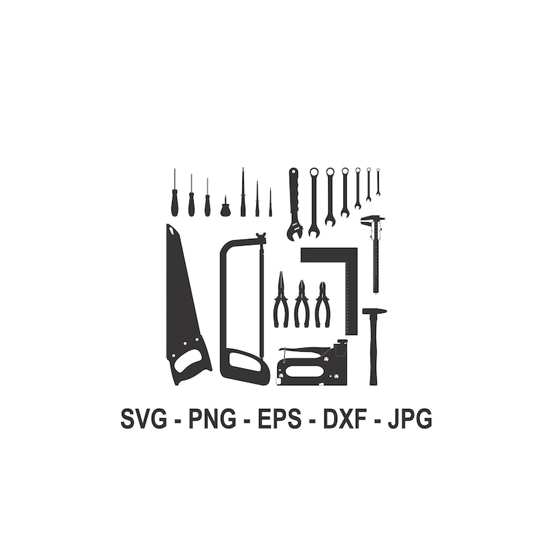Tools Svg,tools Bundle Svg,instant Download,svg, PNG, EPS, Dxf, Jpg ...