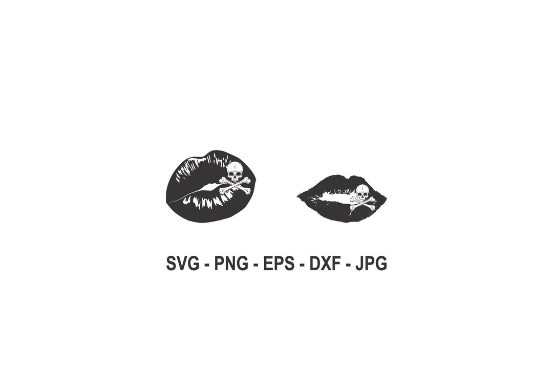 Skull Lips Svg,skull Svg,lips Svg,instant Download,svg, PNG, EPS, Dxf ...