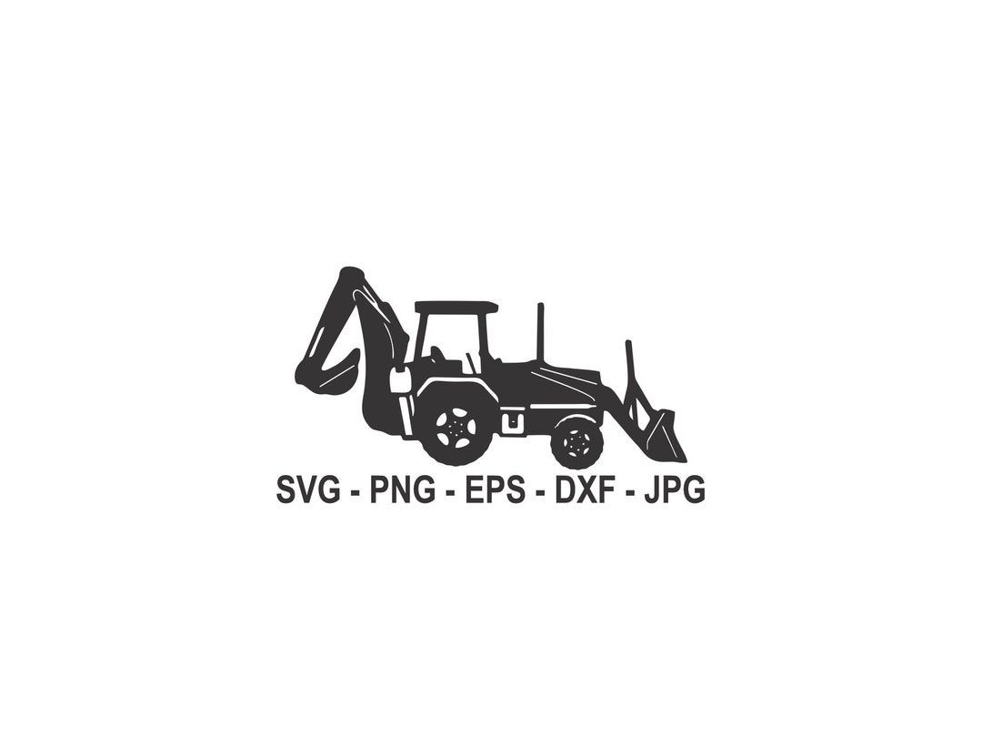 Excavator Svg,construction Vehicle,digger Machine,instant Download,svg ...