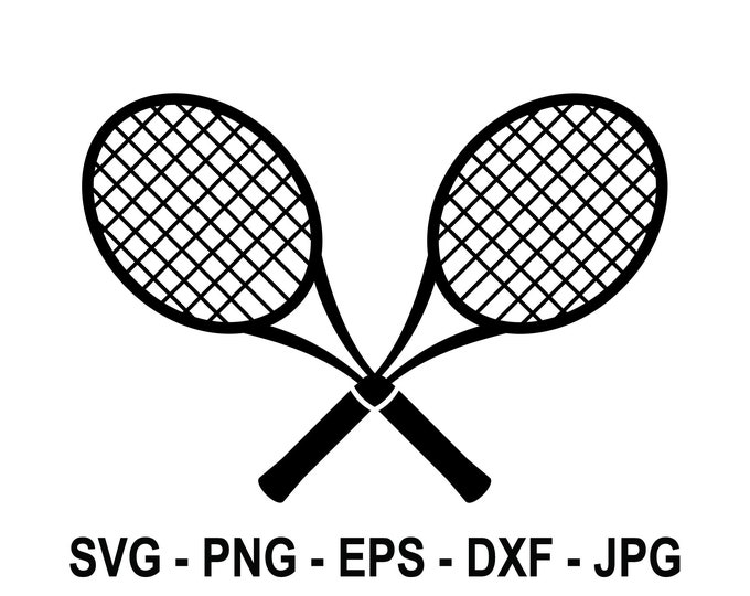 Tennis Racket SVG, Racket PNG, Racket Dxf, Racket Clipart, Tennis ...