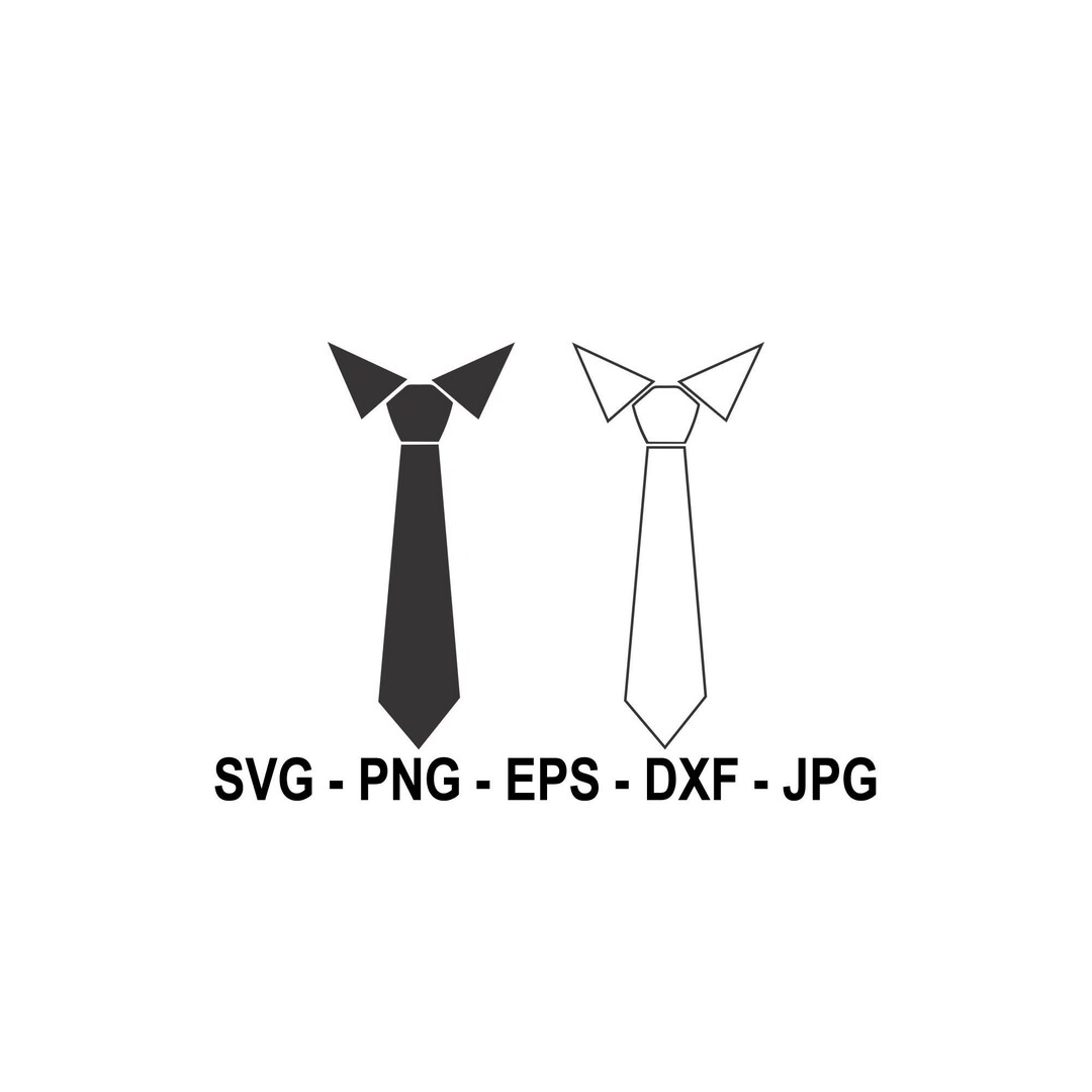 Tie Svg,tuxedo Tie Svg,neck Tie Svg,dark Silhouette,instant Download ...