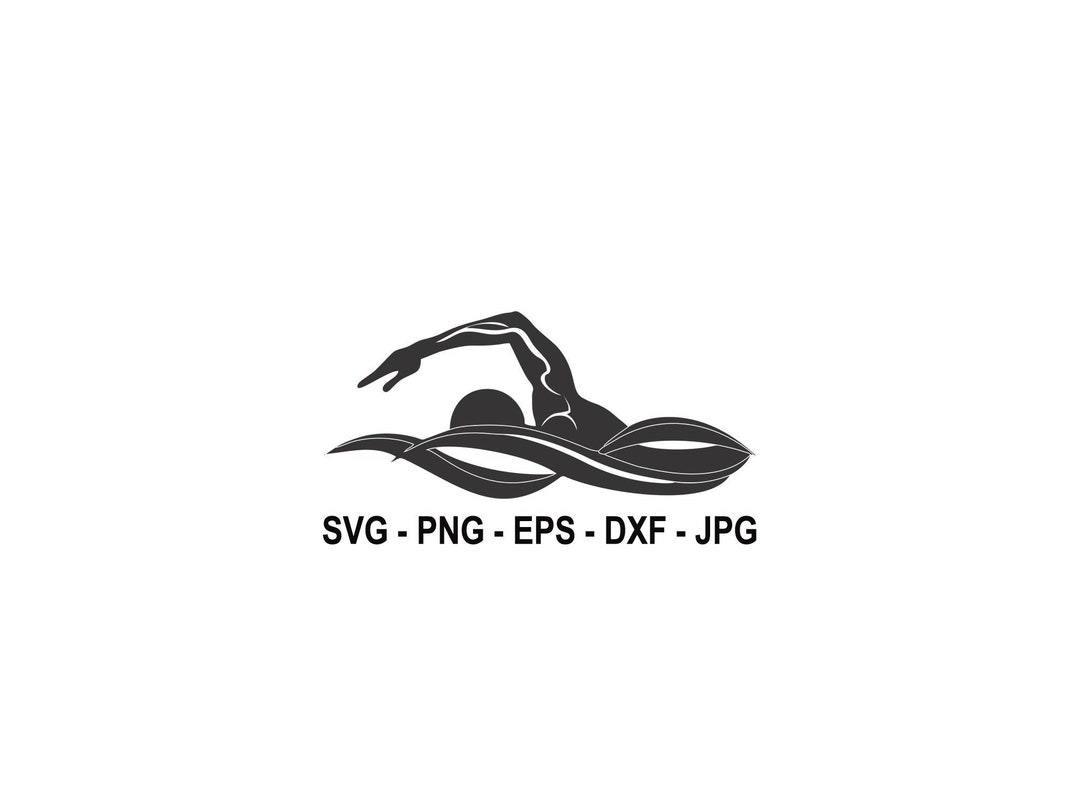 Swimmer Svg,instant Download,svg, PNG, EPS, Dxf, Jpg Digital Download ...