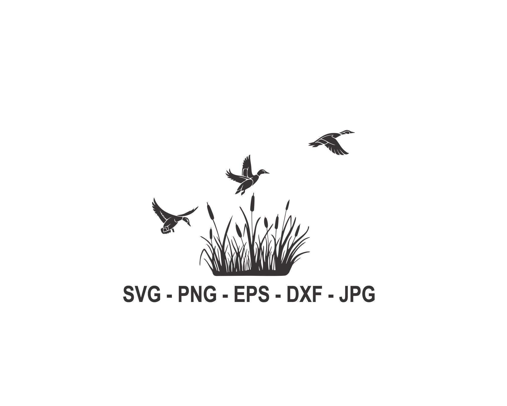 Duck Svg,reed Svg,,instant Download,svg, PNG, EPS, Dxf, Jpg Digital ...