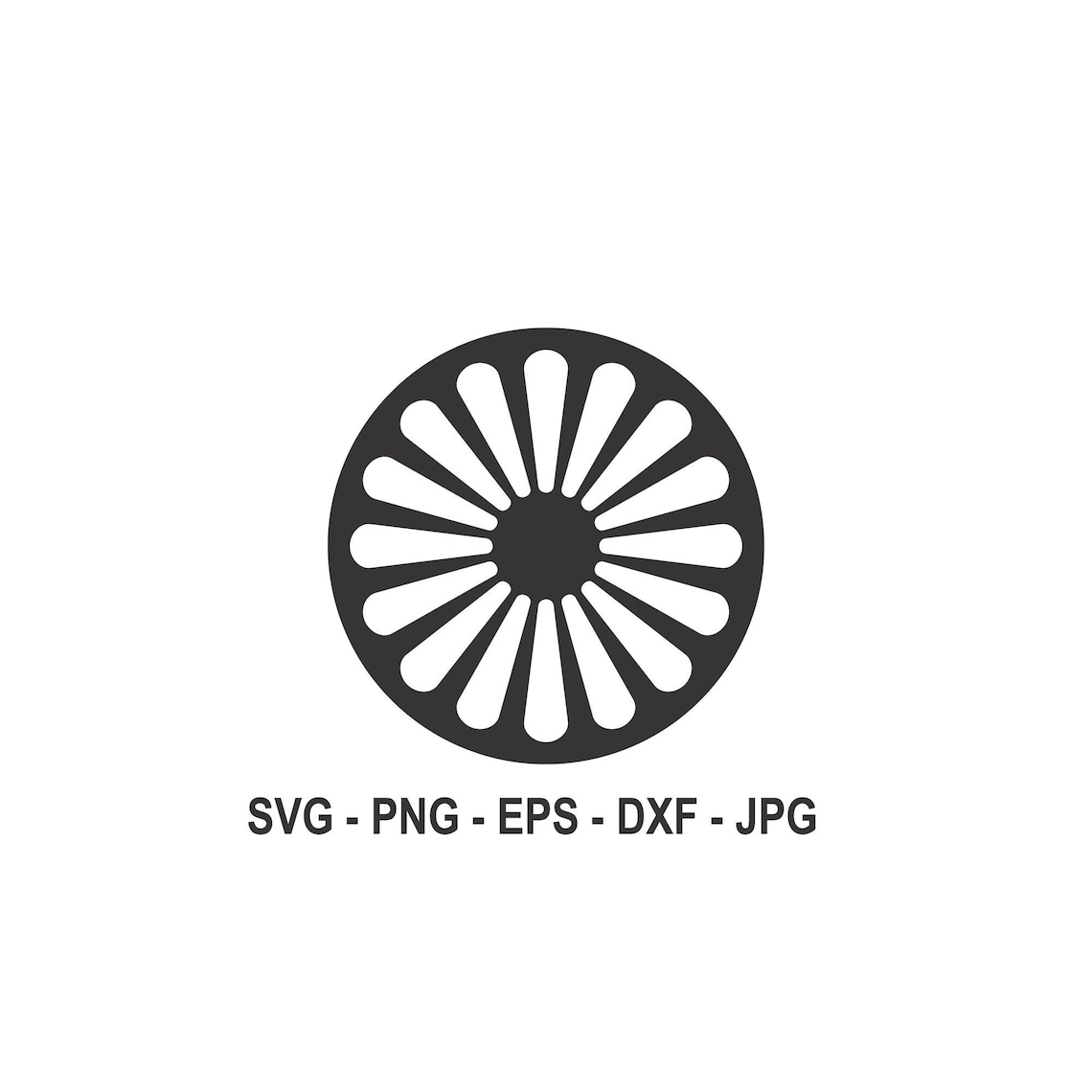 Gypsy Symbol Svggypsy Wheel Svginstantdark | Etsy