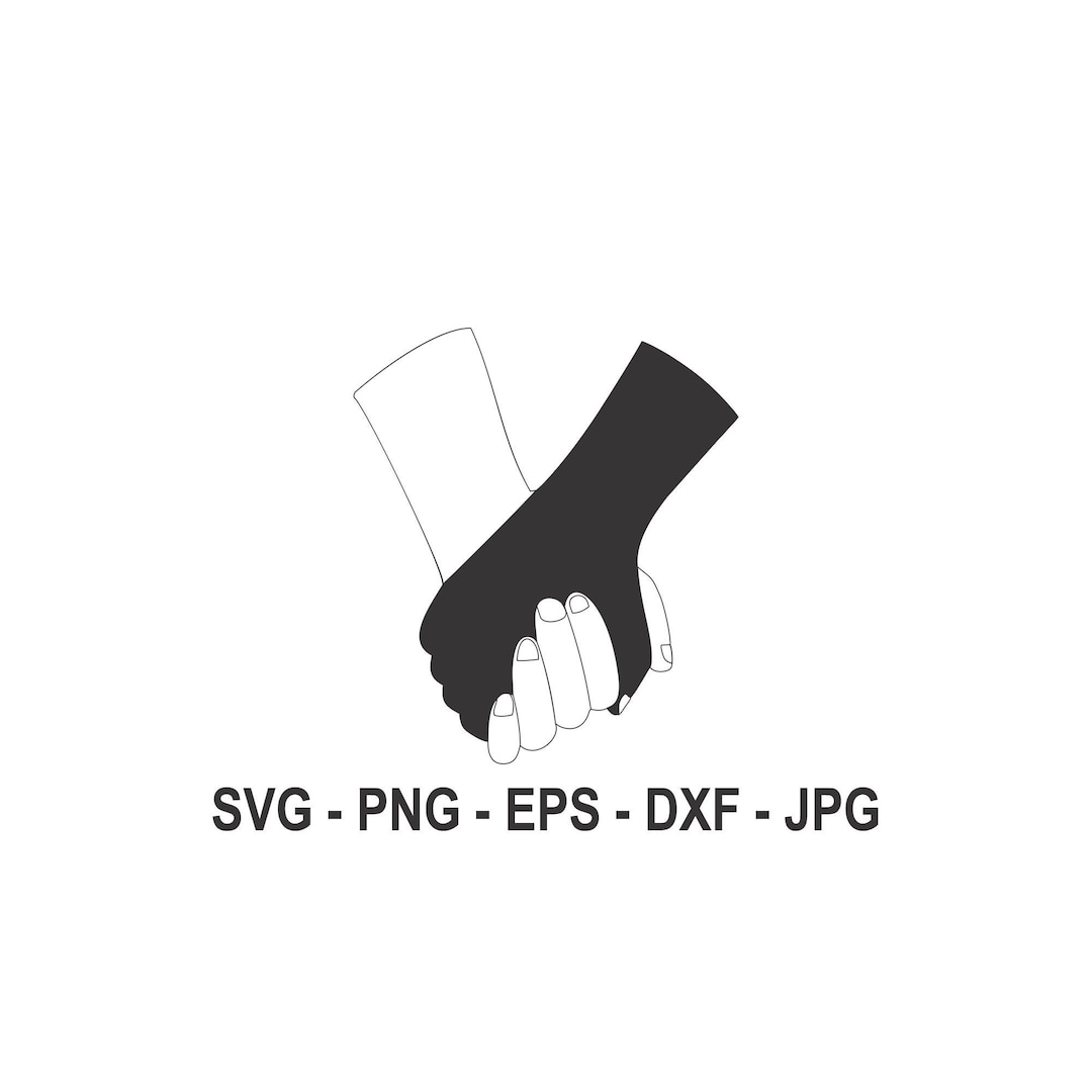 Black and White Hands Svg,instant,dark Silhouette,instant Download,svg ...