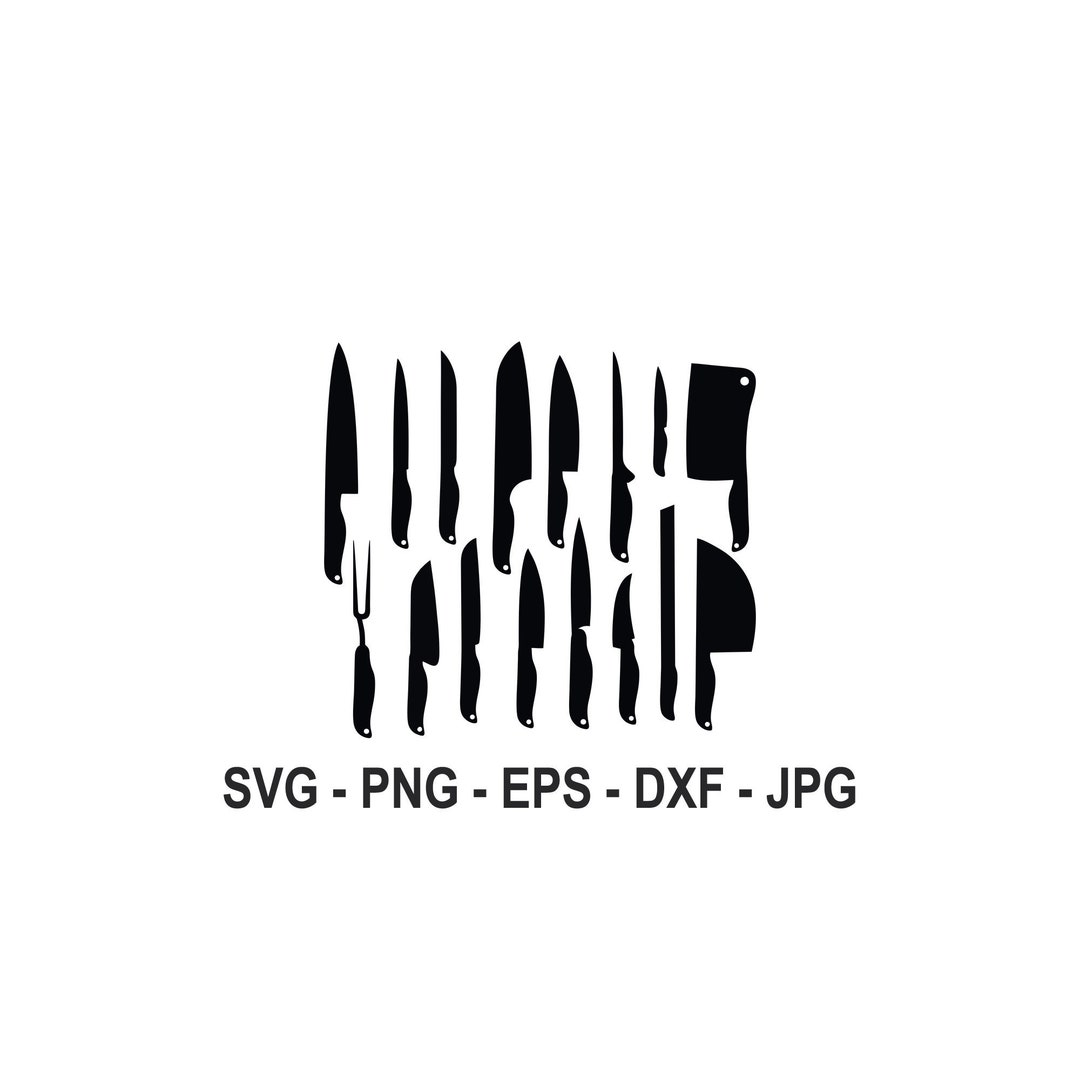 Kitchen Knife Bundle Svg,knife Svg,instant Download,svg, PNG, EPS, Dxf ...