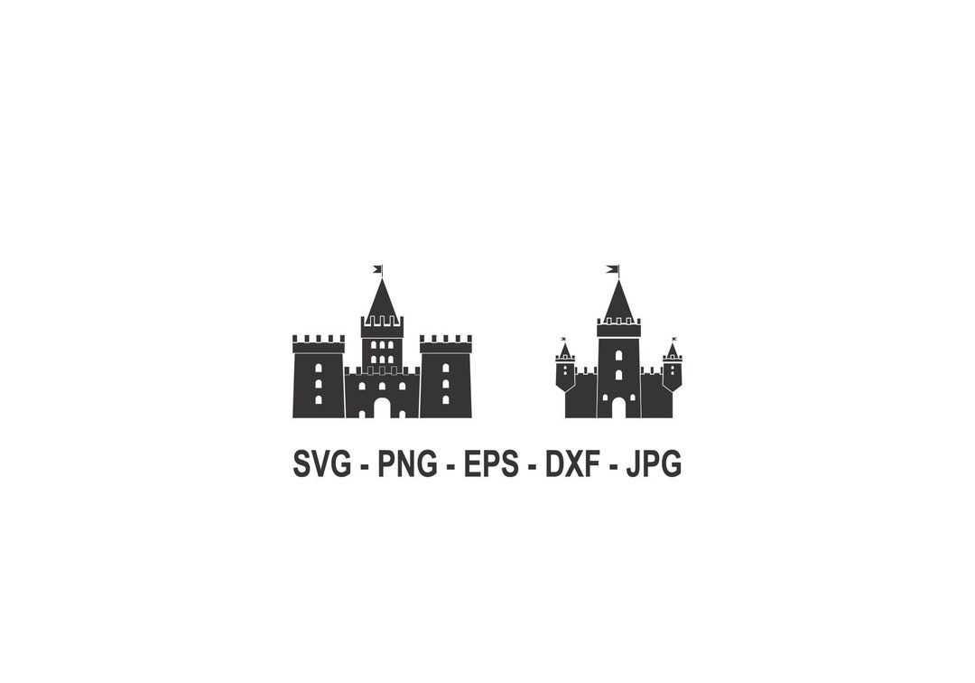 Castle Svg,fortress Svg,instant Download,svg, PNG, EPS, Dxf, Jpg ...