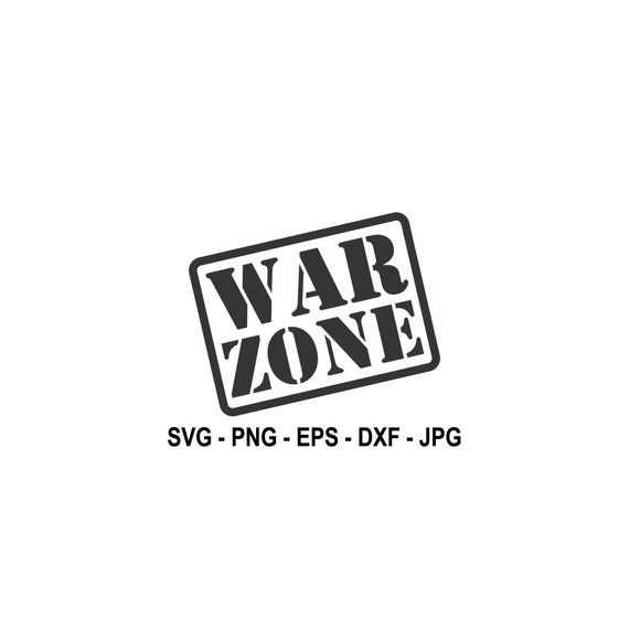 War Zone Log Svgwar Zone Symbol Svgwar Zone Svginstantdark | Etsy