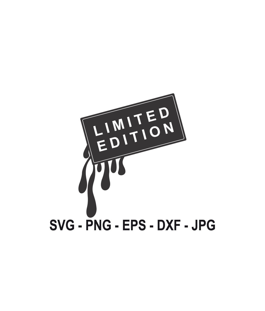 Limited Edition Svg,limited Edition Sign,instant,dark Silhouette ...