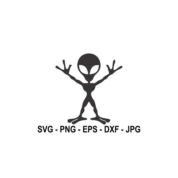 Alien Svgan Alien Svginstant Downloadsvg PNG EPS Dxf - Etsy