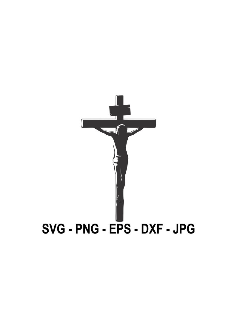 Jesucristo svg, Cruz crucificada svg, Descarga instantánea, SVG, PNG ...