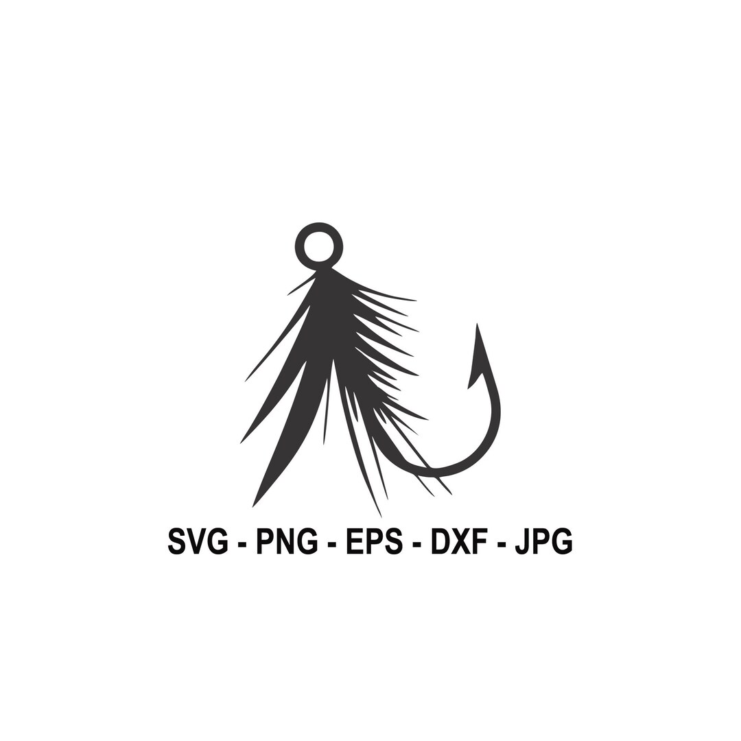 Hook Svg,fly Fishing Hook Svg,instant Download,svg, PNG, EPS, Dxf, Jpg ...