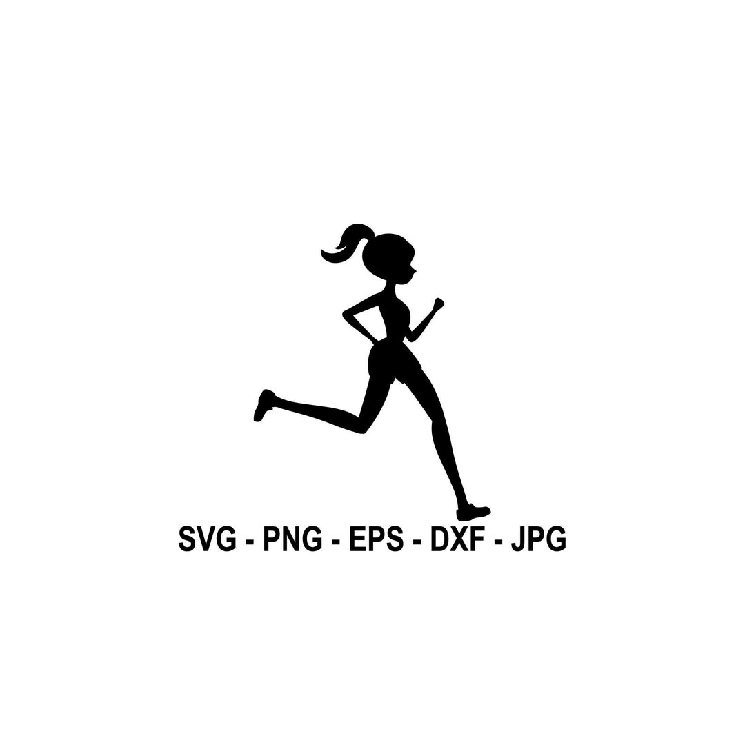 Running Girl Svg,runner Svg,instant Download,svg, PNG, EPS, Dxf, Jpg ...