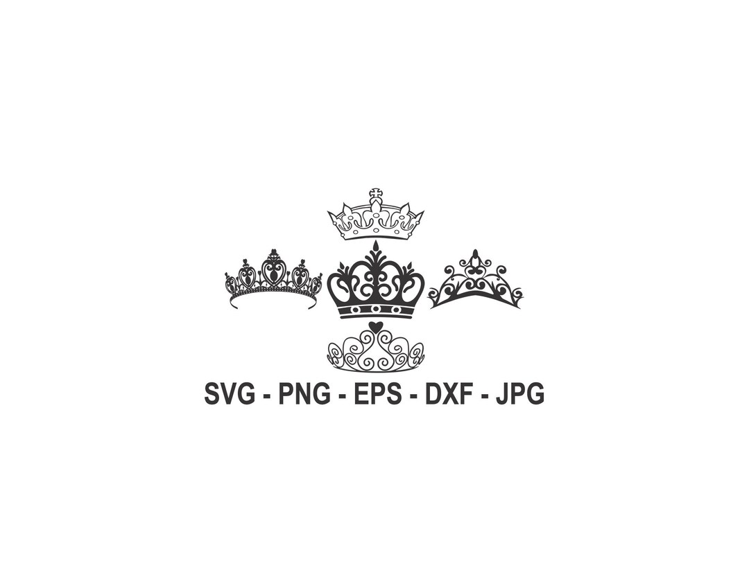 Tiara Svg,tiara Bundle,crown Svg,instant,dark Silhouette,instant ...