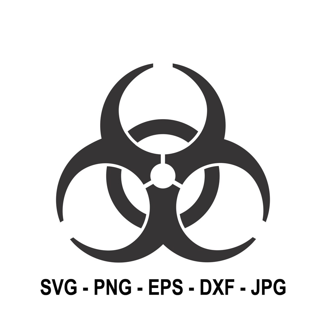 Biohazard Sign,biohazard Svg,instant,dark Silhouette,instant Download ...