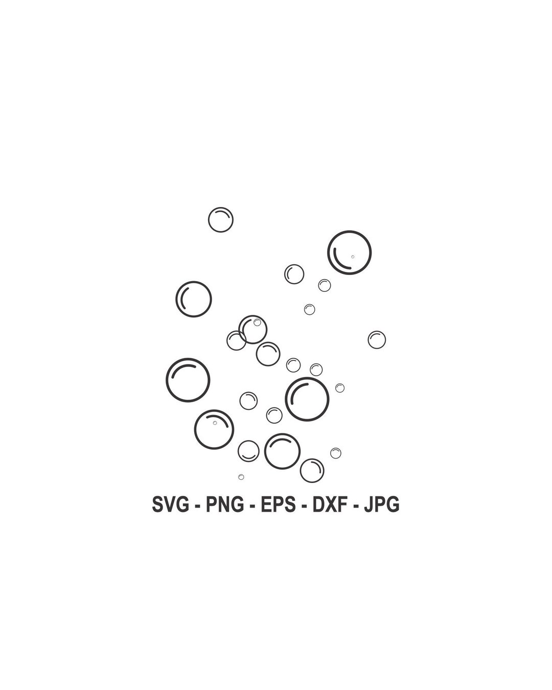 Water Bubbles Svg,bubbles Svg,water Svg,instant Download,svg, PNG, EPS ...