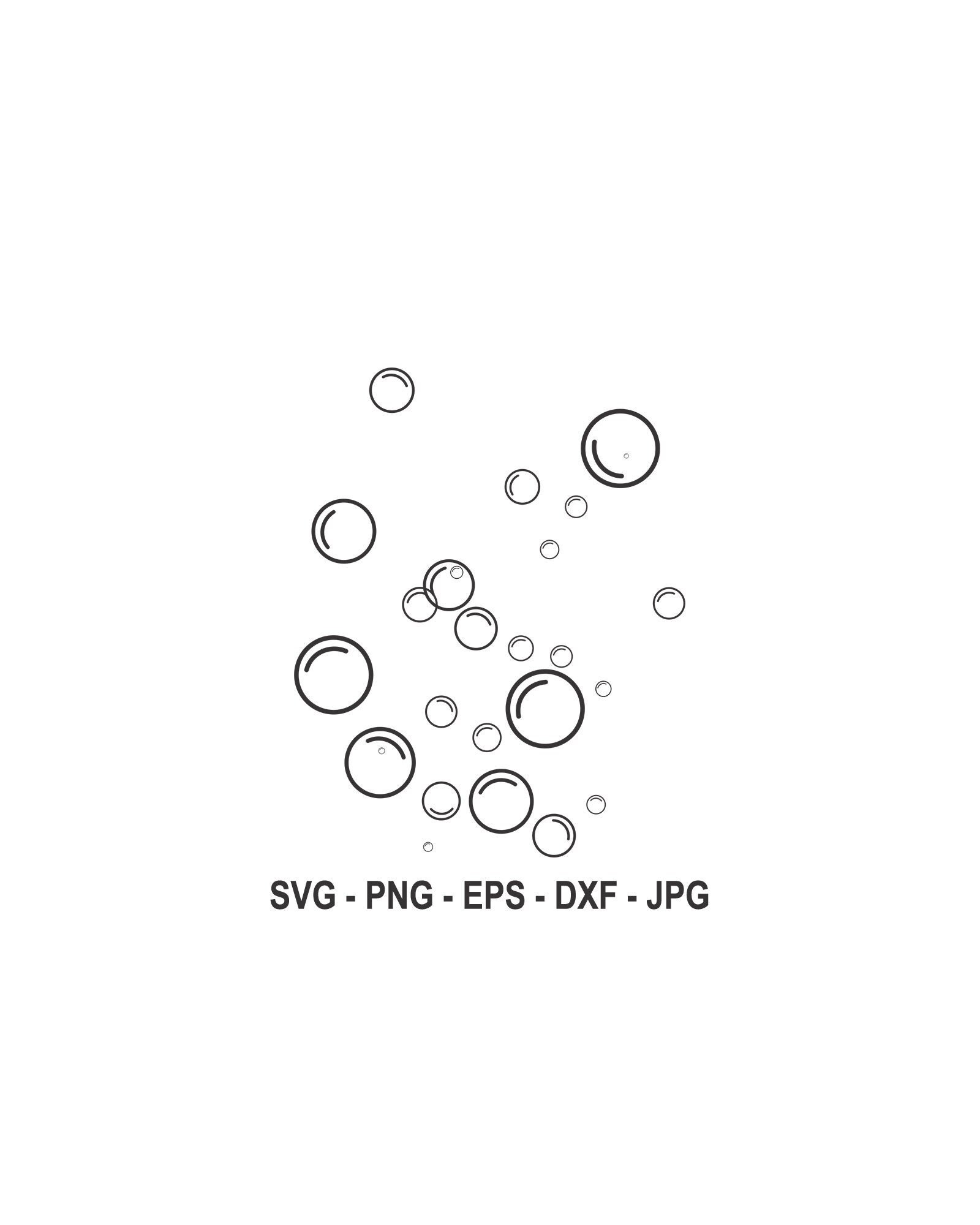 Water Bubbles Svg,bubbles Svg,water Svg,instant Download,svg, PNG, EPS ...