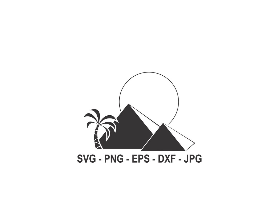 Pyramids Svg,egyptian Pyramids Svg,instant Download,svg, PNG, EPS, Dxf ...