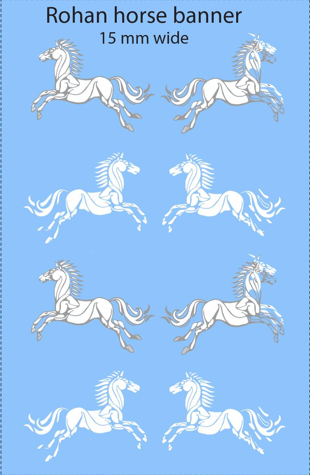Decals for Rohan Horsemen Banner (15mm Length) - Etsy