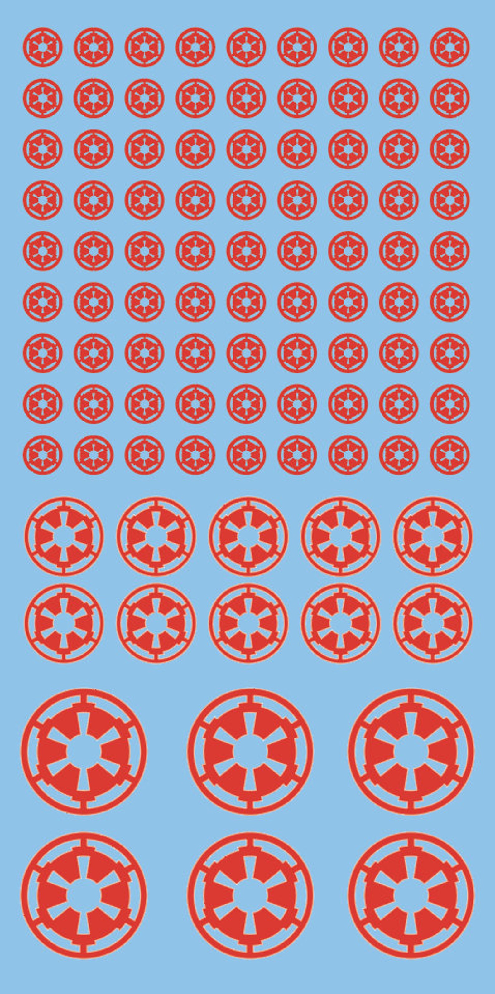 Decals for Star Wars Legion - Imperial Troopers Red. - Etsy